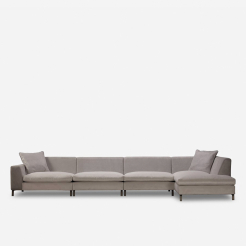 MANHATTAN Deri | Kumaş Sol Divan Sectional Modüler Kanepe – ESTETIKDECOR